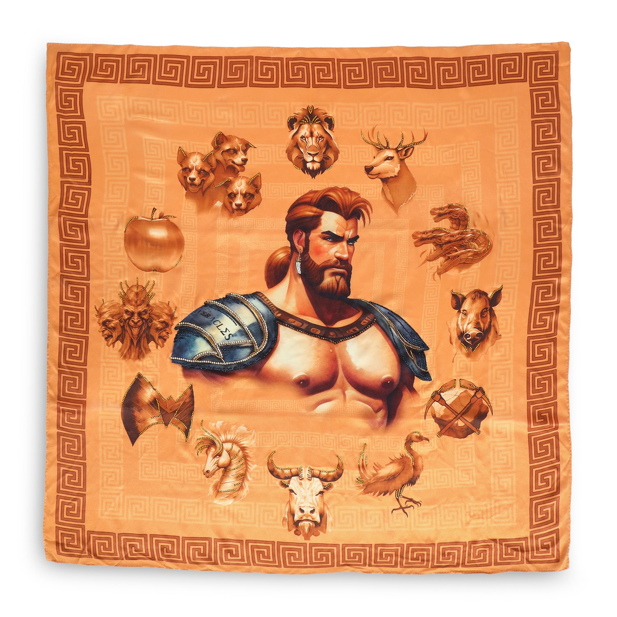 Mythos 'Heracles' Silk Scarf – Fanaan
