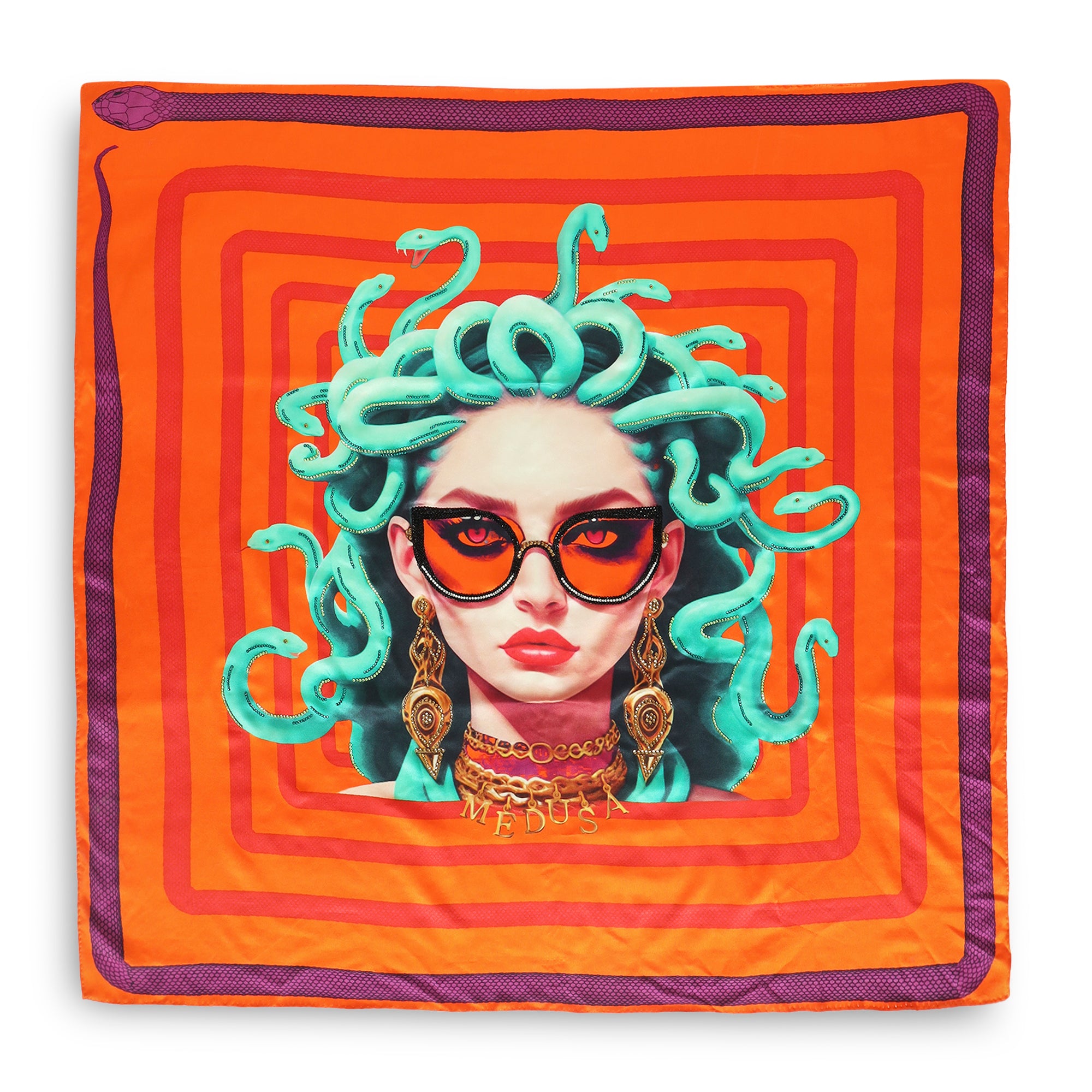 Mythos 'Medusa' Silk Scarf – Fanaan
